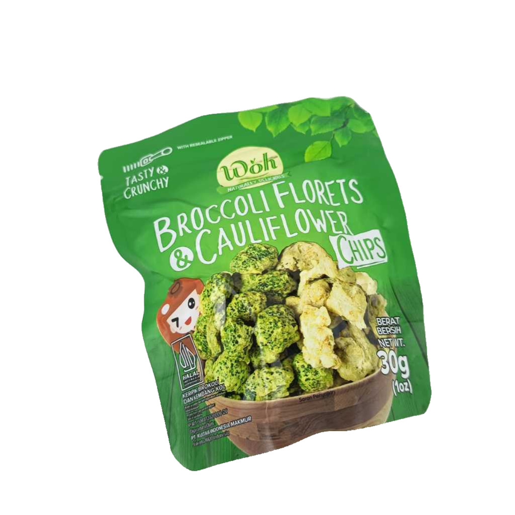 Jual Woh Broccoli Florets & Cauliflower Chips 30Gr Keripik Brokoli dan ...