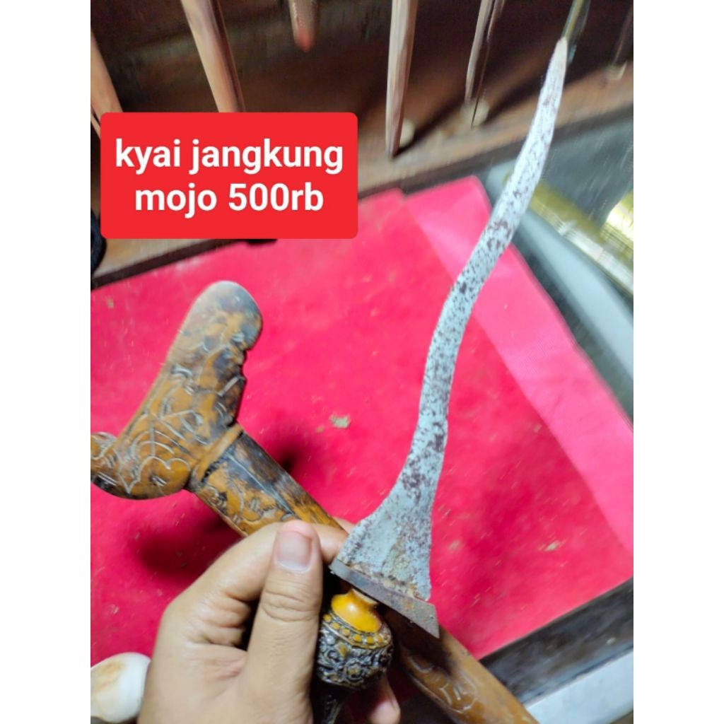 Jual keris kyai jangkung mojo Wesi aji sepuh Majapahit warangka walikat ...