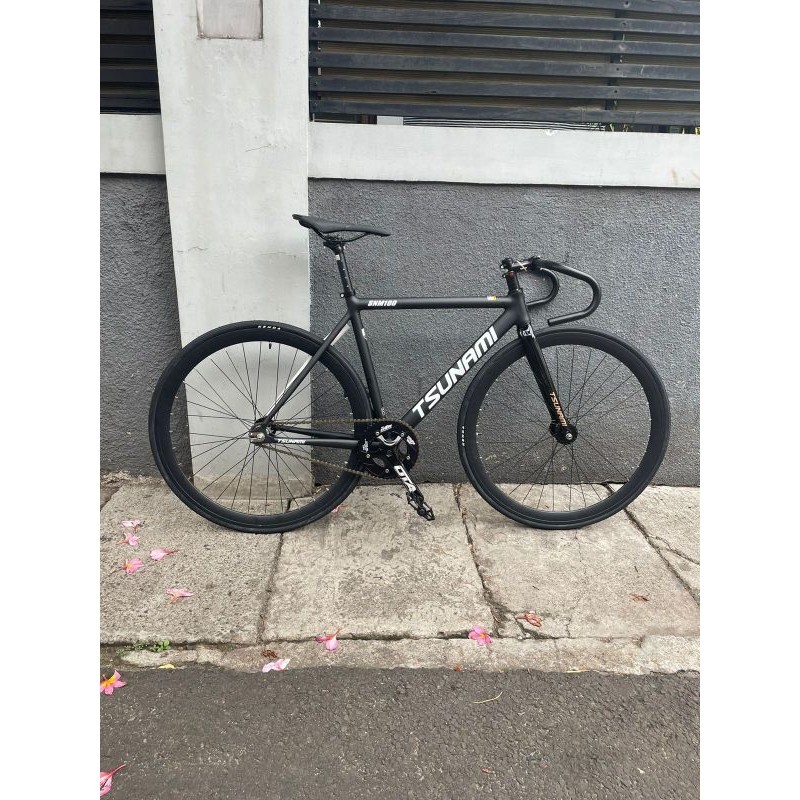 Jual Rakit Sepeda Fixie Tsunami SNM 100 Black | Shopee Indonesia