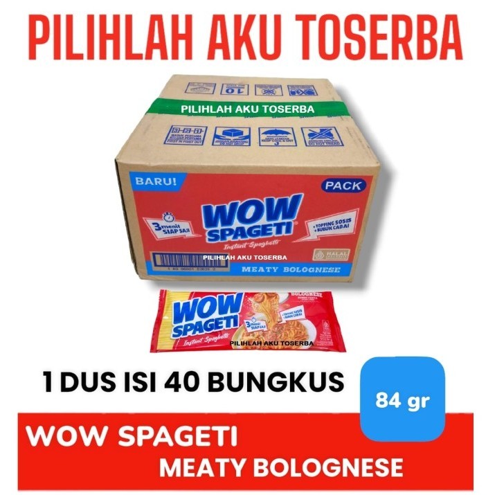 Jual WOW SPAGETI Meaty BOLOGNASE - Instant Spaghetti ( HARGA 1 DUS ...
