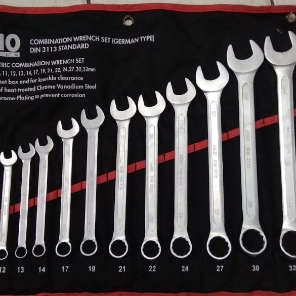 Jual M10 Tools 8-32mm Combination Wrench Set | Set Kunci Ring Pas ...