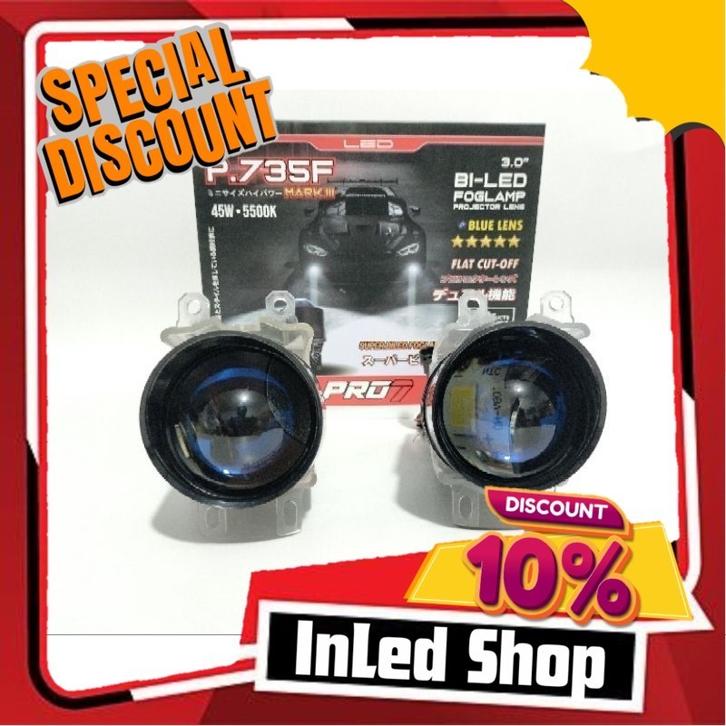 Jual PRO7 P735F | PRO 7 | FOGLAMP BILED PRO 7 P735F V3 BLACK CAT 3 INCH ...