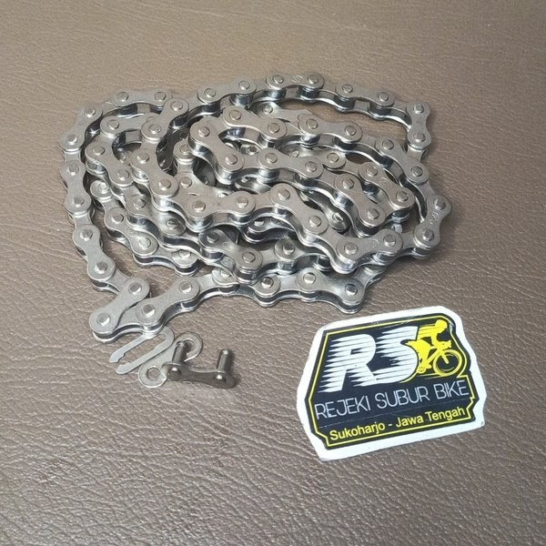 Jual rantai sepeda BMX CTB single speed silver chain 114L 1 / Single Speed Chain Onthel Jengki ...