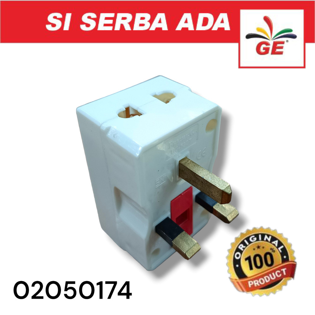 Jual Bright Over Steker universal colokan kaki dua ke tiga, 3 colokan ...