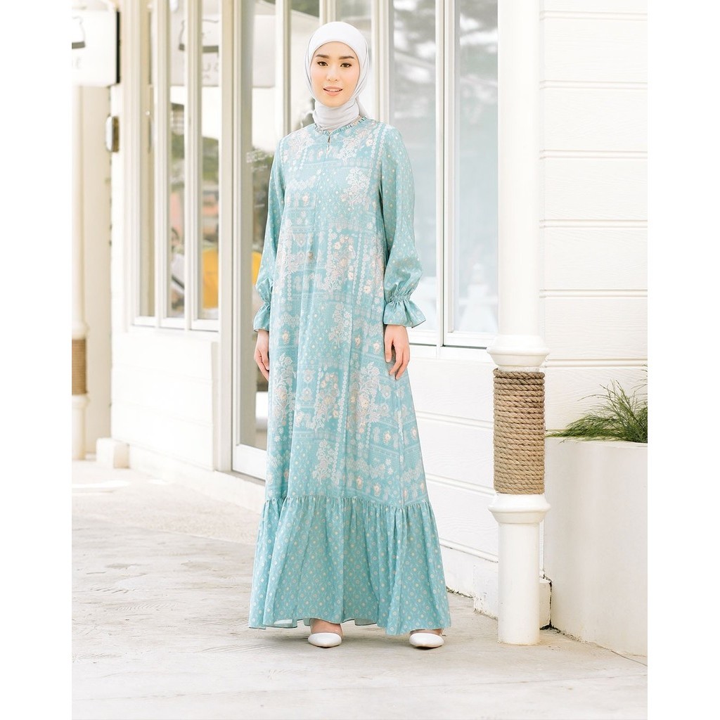 Jual Muda Official Rafaila Dress - Ocean | Shopee Indonesia