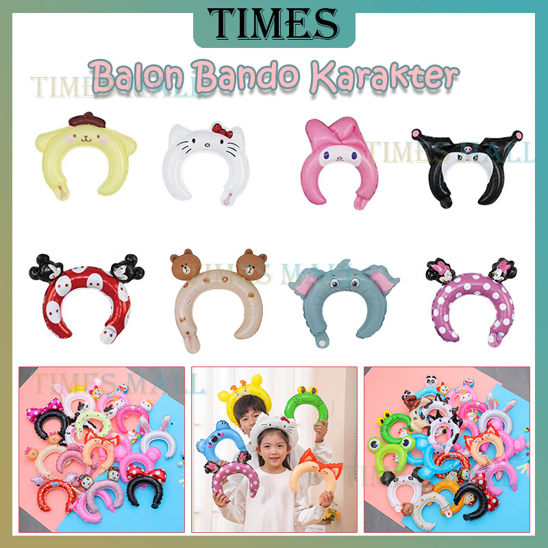 Jual karakter tema gambar campuran Balon bando /Bando Balon Karakter ...