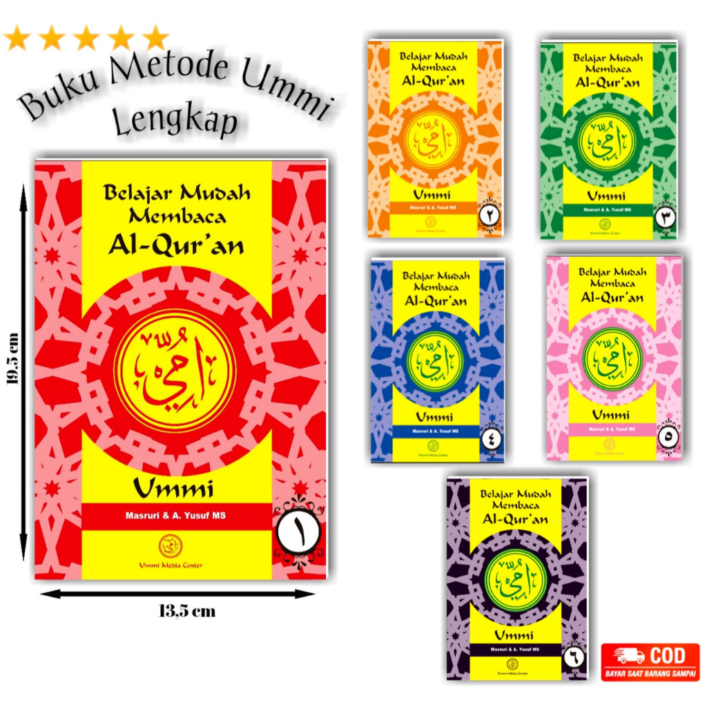 Jual Paket 6 Buku Metode Ummi Lengkap - Jilid 1-6 Belajar Membaca Al-Qur'an / R O | Shopee Indonesia