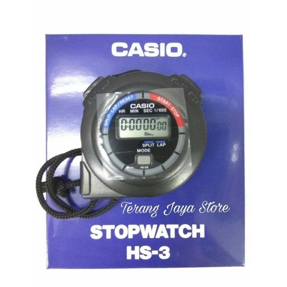 Jual Stopwatch Casio HS-3 (Alat pengukur waktu) | Shopee Indonesia