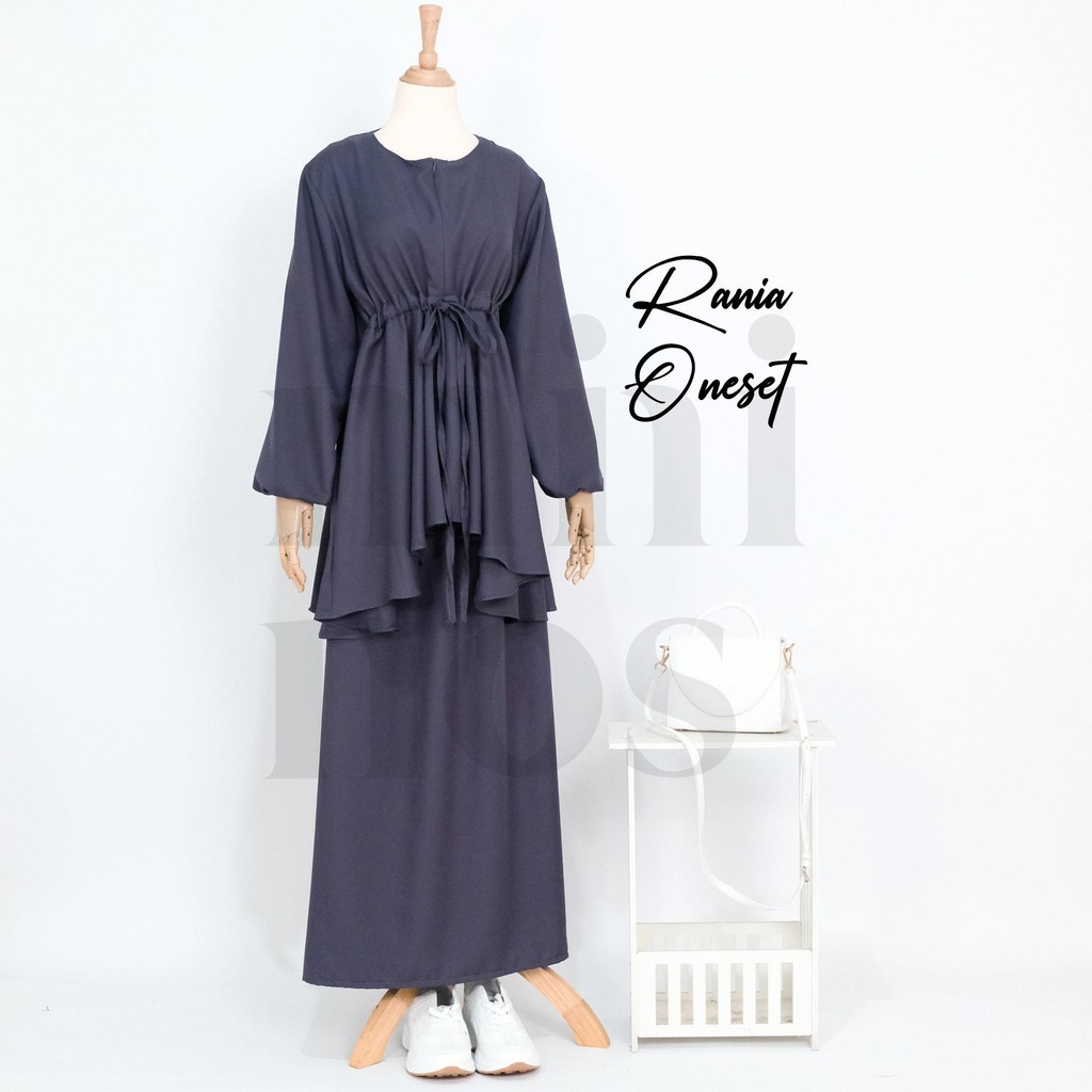 Jual Mininos Rania One Set | Setelan Gamis Tali Serut Pinggang Shakila ...