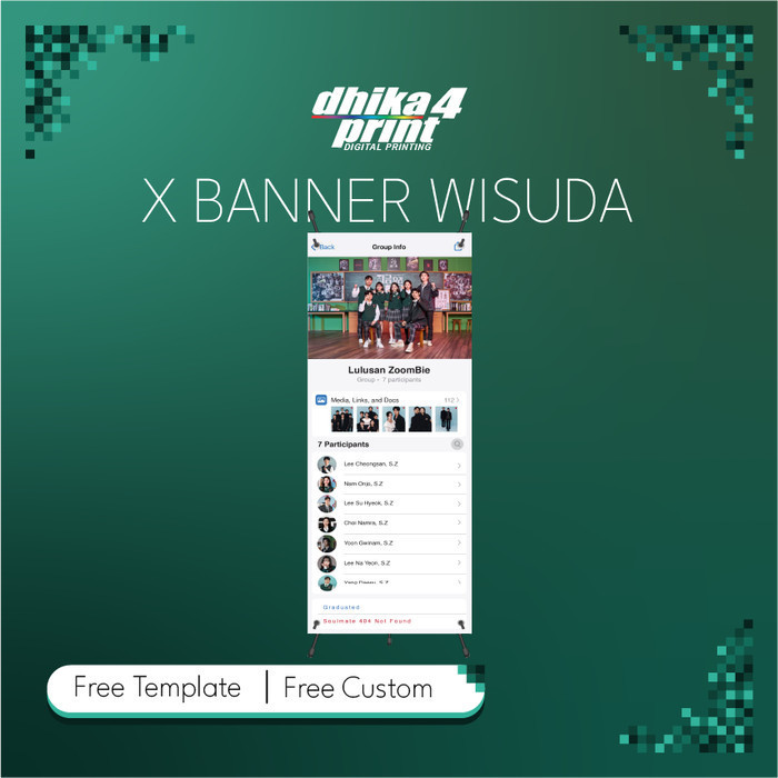 Jual X Banner Wisuda / Banner Graduation / Template Netflix, Whatsapp ...