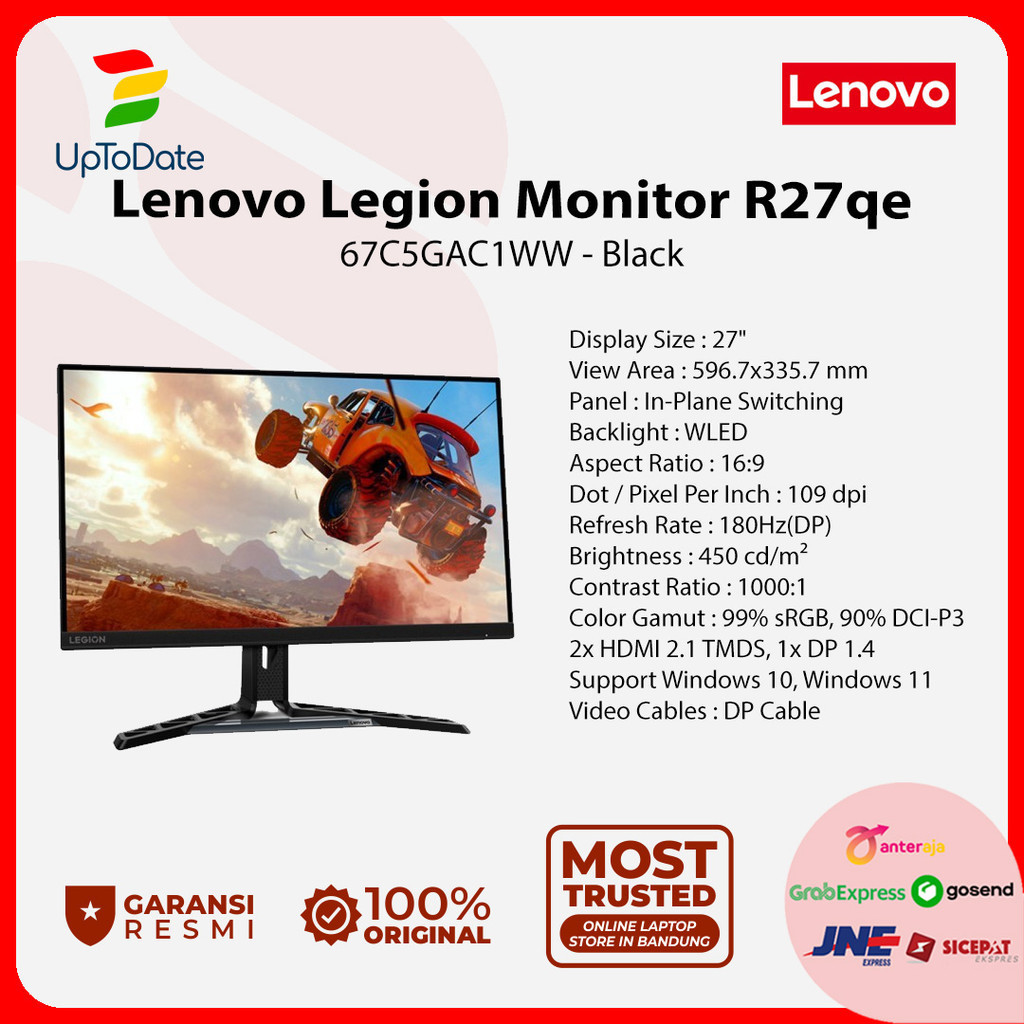 Jual Lenovo Legion Monitor R27qe 27" IPS 180Hz 99% sRGB 109dpi | Shopee ...