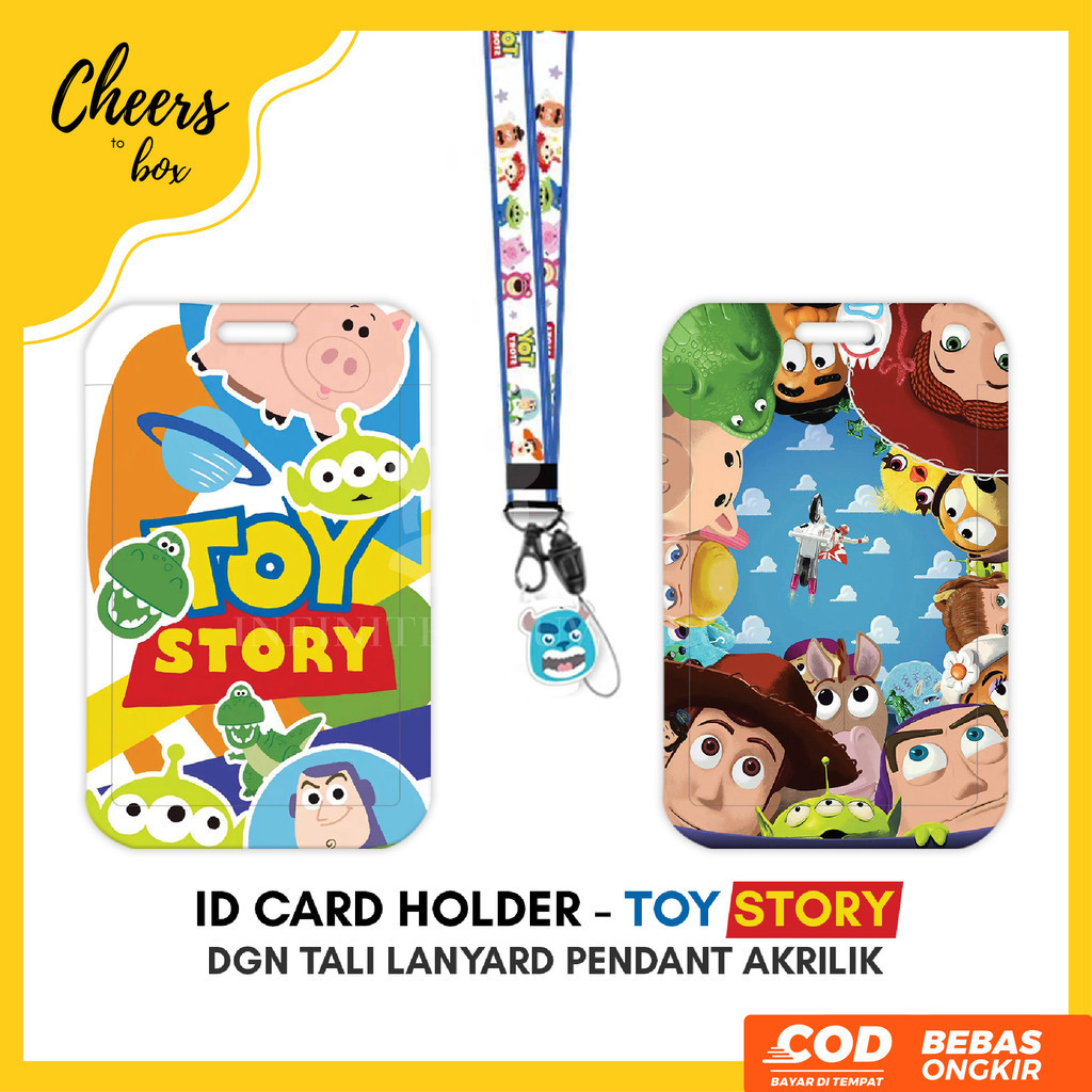 Jual [N003] TOY STORY / Name Tag ID Card Holder Motif Karakter TOY ...