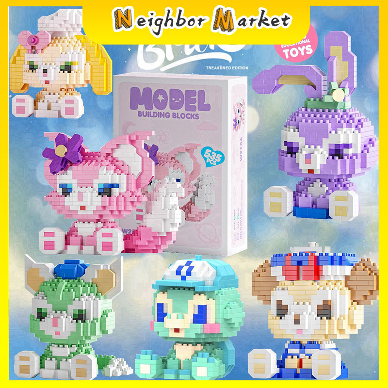 Jual Karakter Kartun Mini Block Lucu Mainan Balok Susun Edukatif Untuk ...