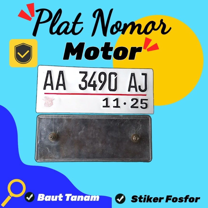 Jual PLAT Variasi NAMA VIRAL Baut tanam (SATUAN) | Shopee Indonesia