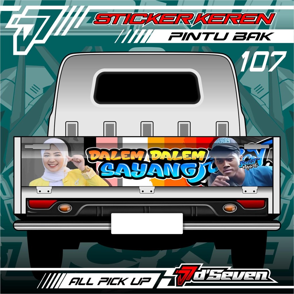Jual Stiker Decal Pintu Belakang Bak All Pick UP FAUZANA MAS IYUN DALEM ...