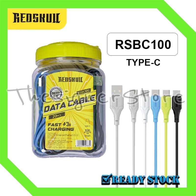 Jual REDSKULL RSBC100 Kabel Data Type C 3A 1M Original (1 toples isi 20 ...