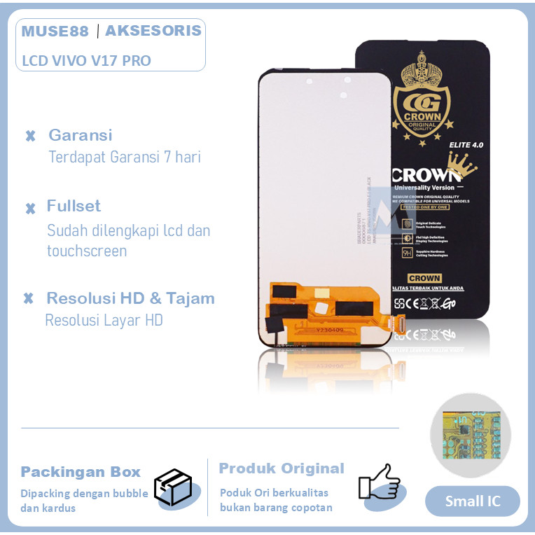 Jual LCD VIVO V17 PRO / V19 PRO / 1910 FULLSET ORIGINAL COMPLETE ...
