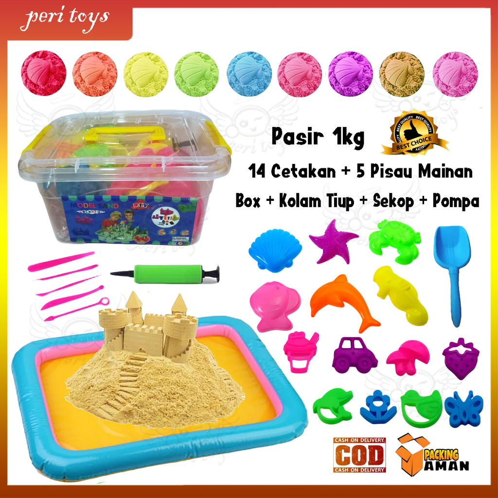 Jual 24 Buah Mainan Cetakan Pasir/Mainan Anak Anak/Set Pasir Sensorik ...