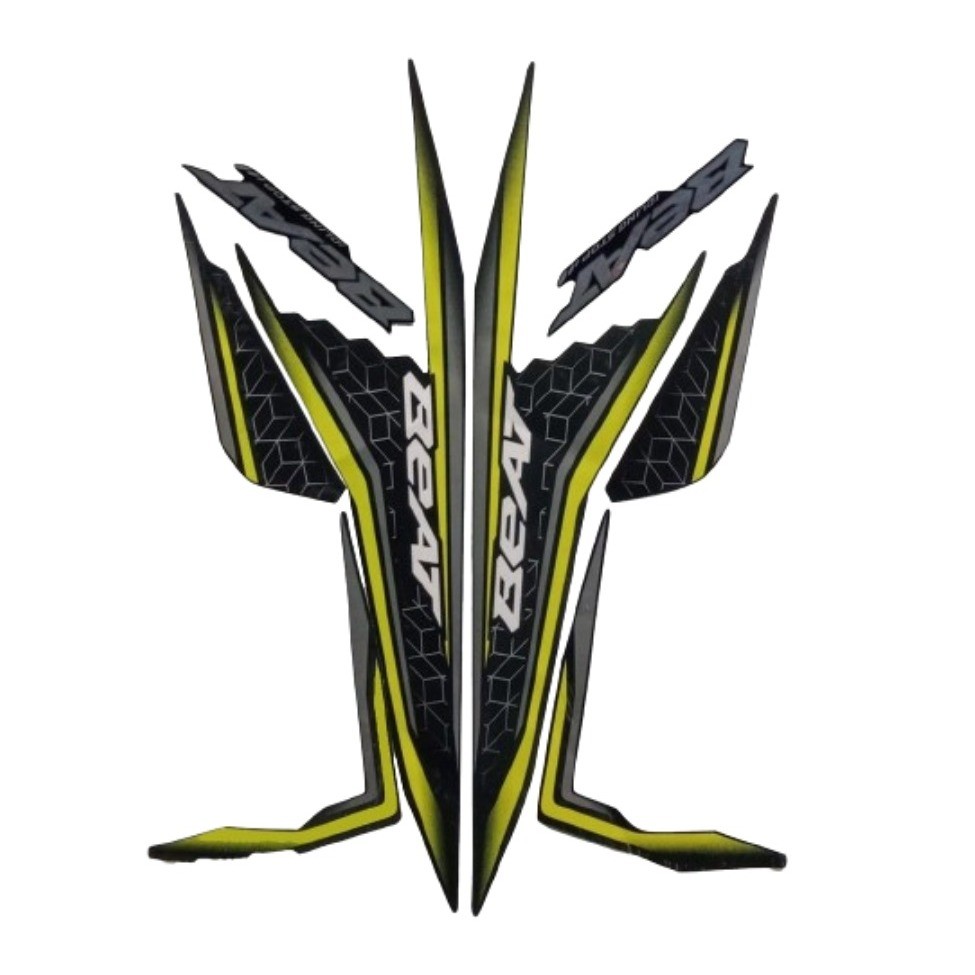 Jual Stiker Striping Beat ISS 2020 List warna Hijau Striping Motor Beat ...