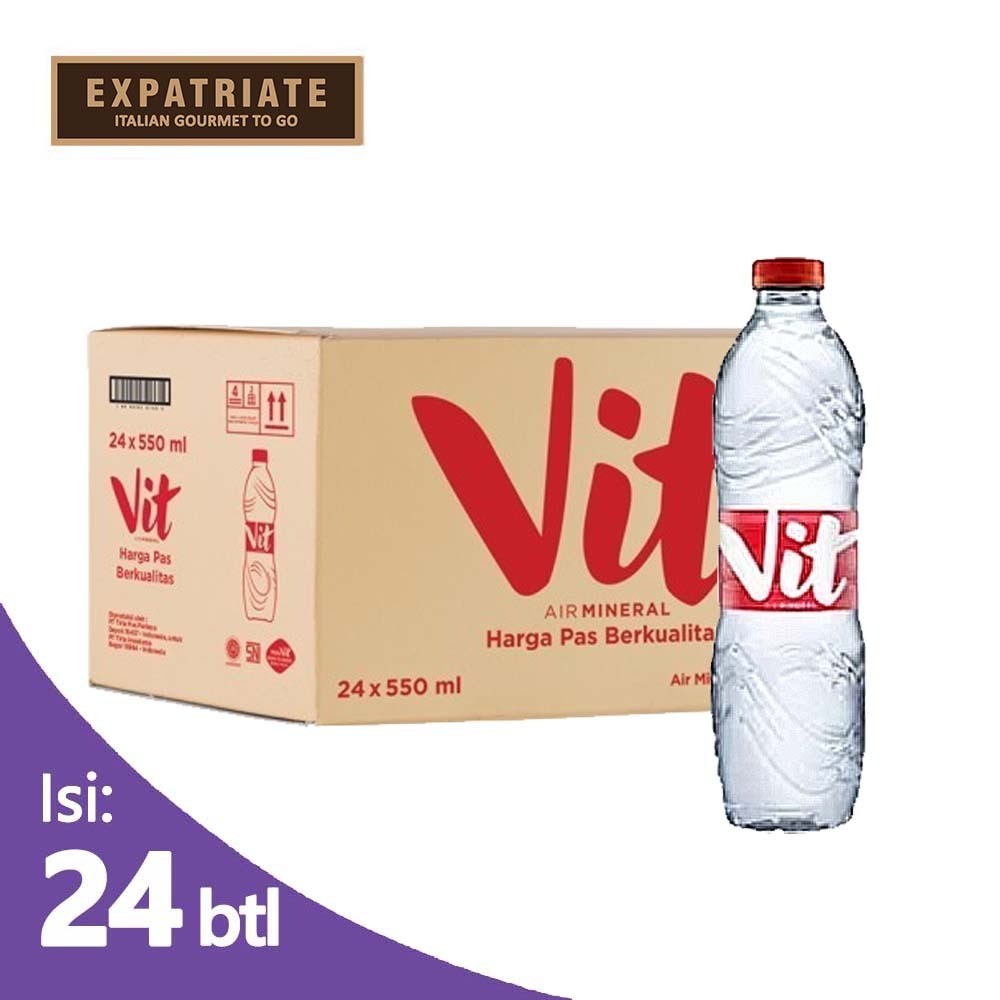 Jual Vit Air Mineral / Mineral Water Bottle 550ml (24pcs) | Shopee ...