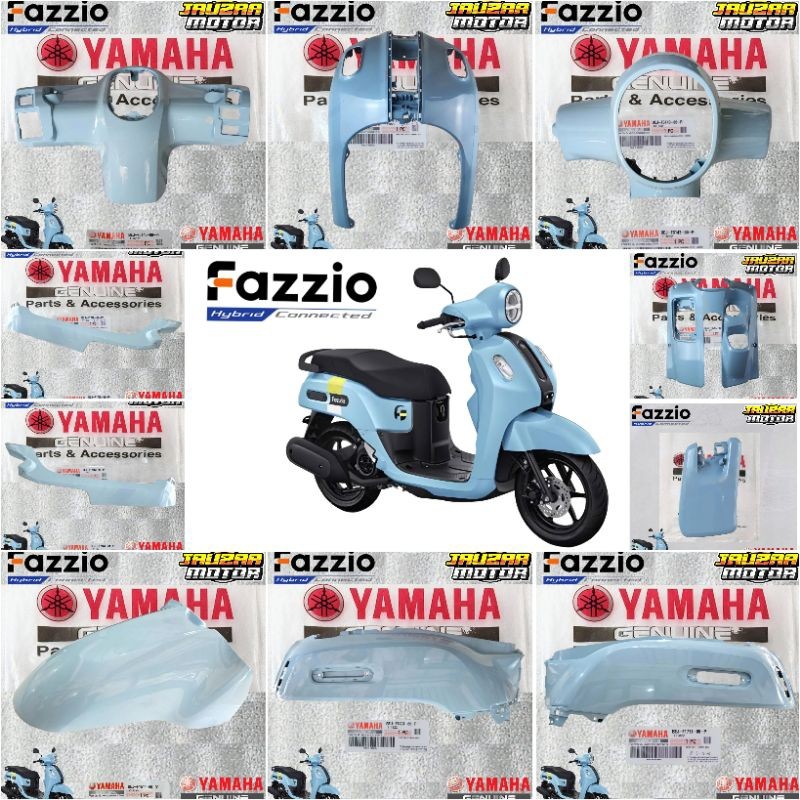 Jual COVER BODY HALUS FULL FAZZIO 125 BIRU MUDA DULL BLUE 2022 2024 ...
