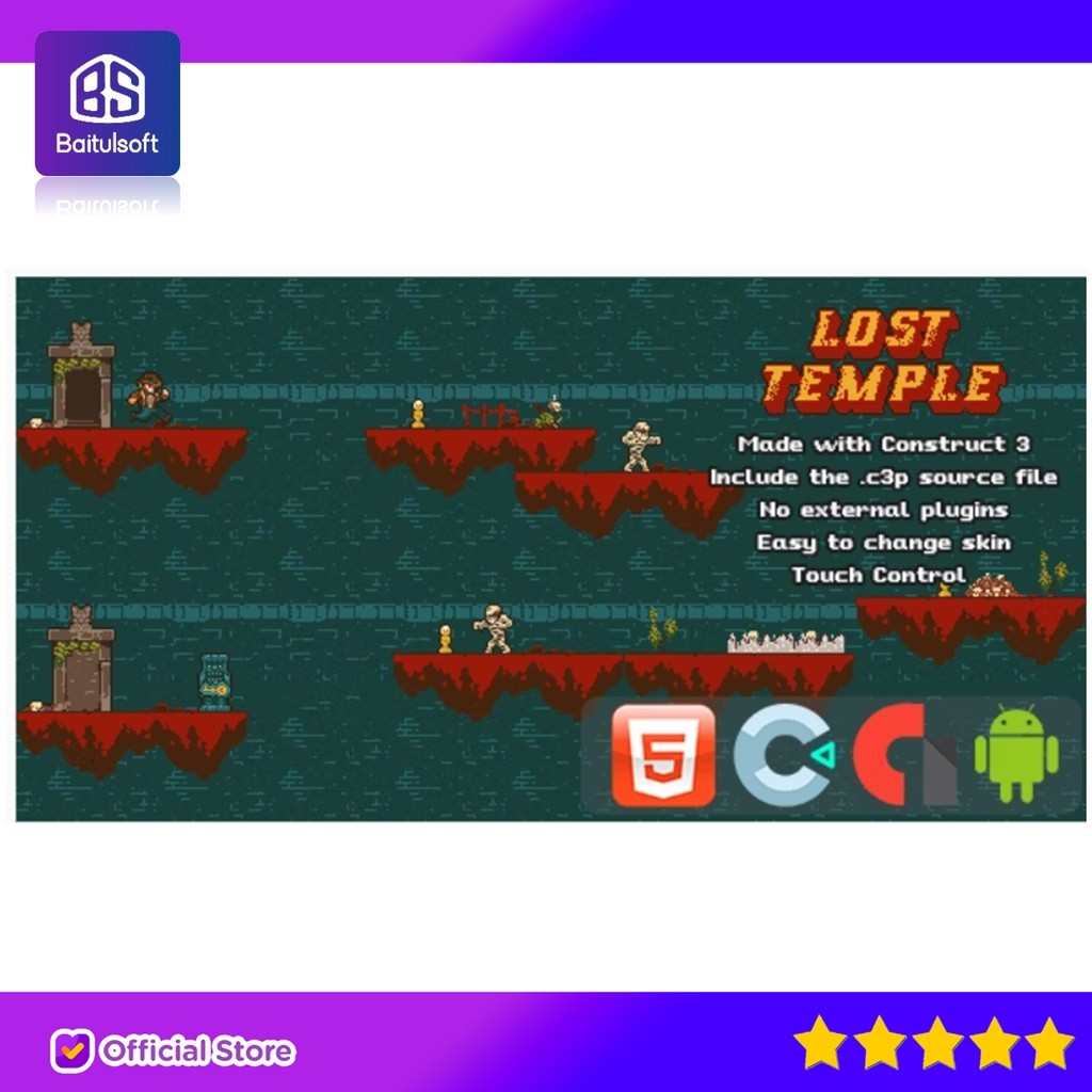 Jual SOURCE CODE APLIKASI LOST TEMPLE - TEMPLATE FOR CONSTRUCT 3 | GAMES | Shopee Indonesia
