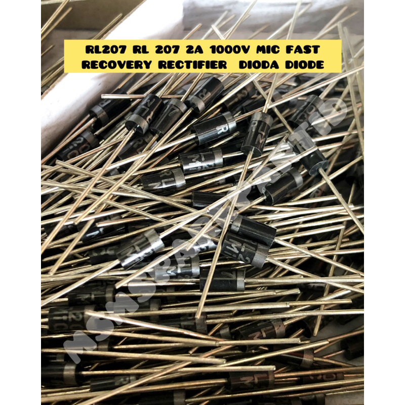 Jual RL207 RL 207 2A 1000V MIC FAST RECOVERY RECTIFIER DIODA DIODE ...