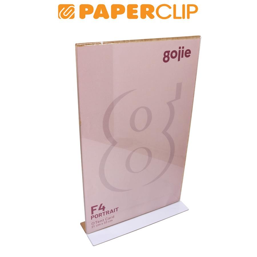 Jual Acrylic Holder Akrilik Brosur Gojie T F4 Potrait Shopee Indonesia