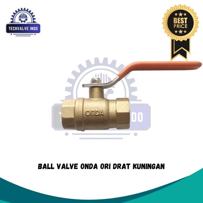 Jual BALL VALVE ONDA 2 1/2" INCH DRAT KUNINGAN ORIGINAL | Shopee Indonesia