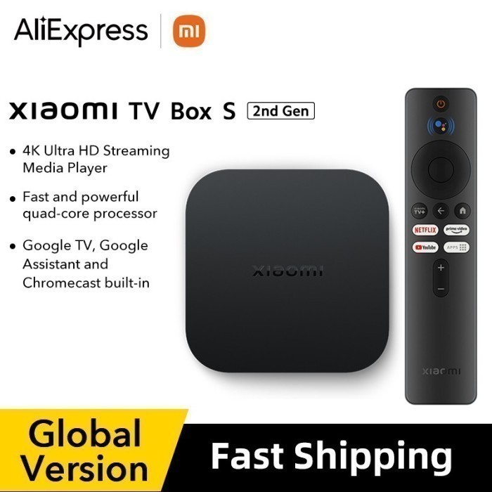 Jual mi box s 4k ultra hd android tv box gen 2 - xiomi tvbox 2nd ...