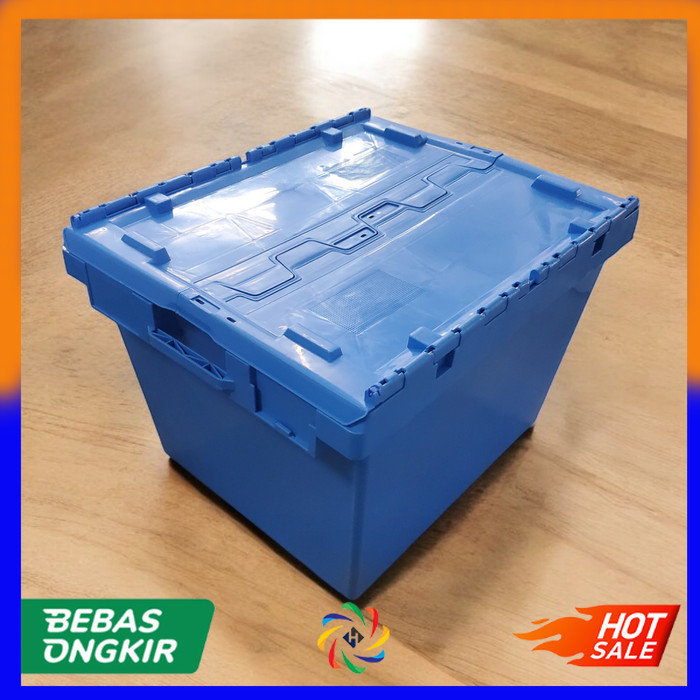 Jual Box Container Plastik L o g i s t i k Industri Stackable 50kg 80 ...