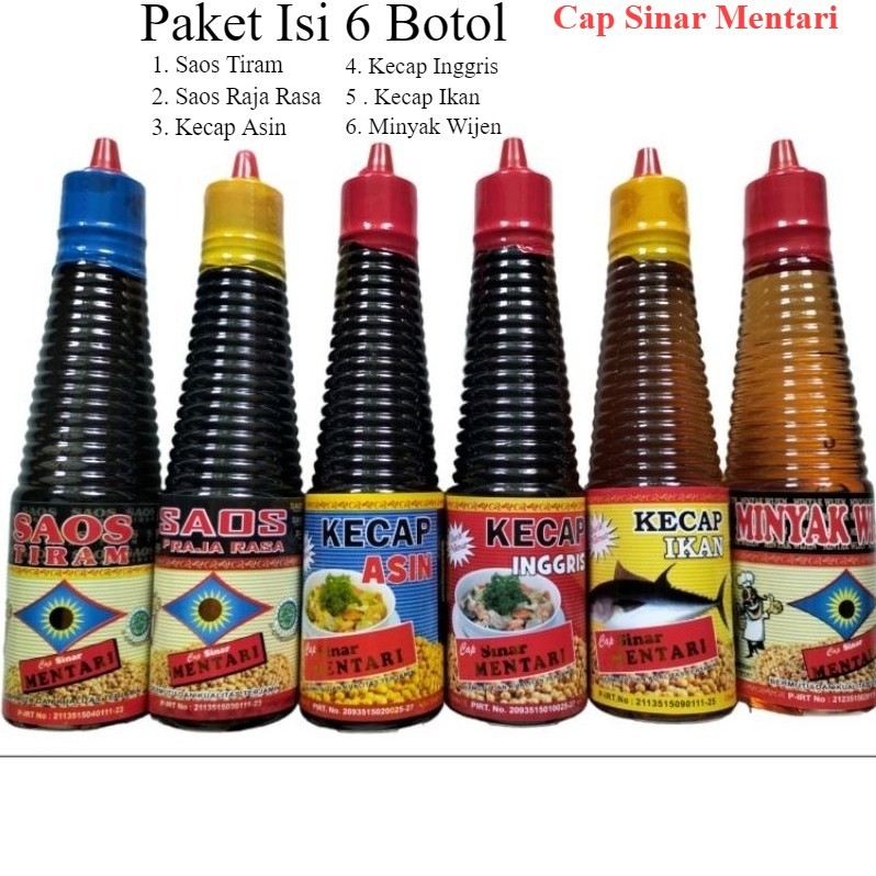 Jual Paket Isi 6 Botol Cap Sinar Mentari 150 Ml - Minyak Wijen, Raja ...