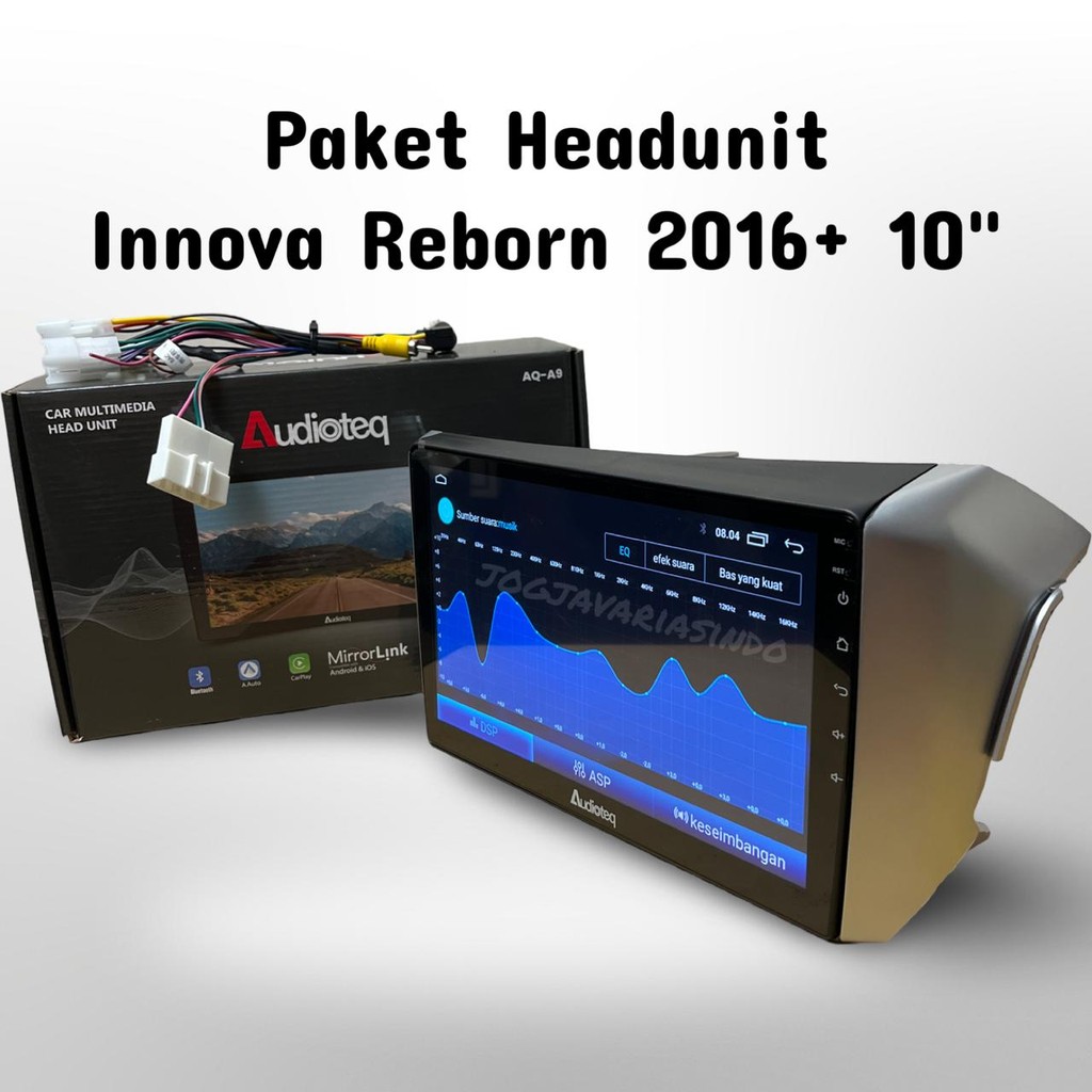 Jual Paket Head Unit Android Audioteq 10 inch Oem PNP Innova Reborn ...