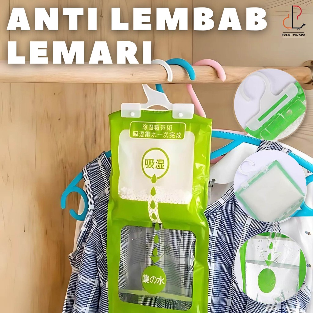 Jual Penyerap Lembab Ruangan Lemari Pakaian Dessicant Container Silica ...