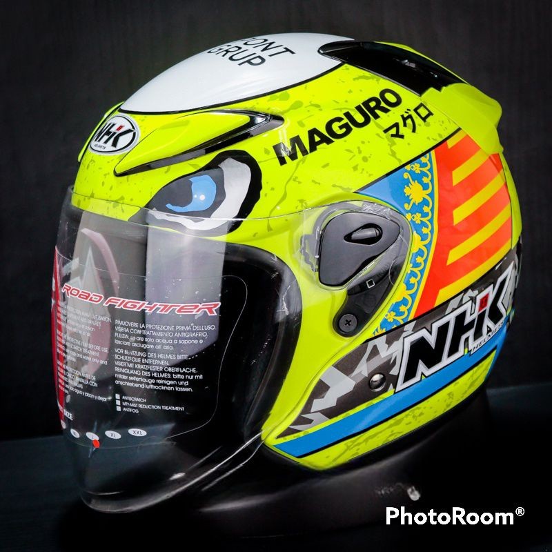 Jual HELM NHK R6 SERGIO #2 GP EDITION | YELLOW FLUO | R-6 HALF FACE R 6 ...