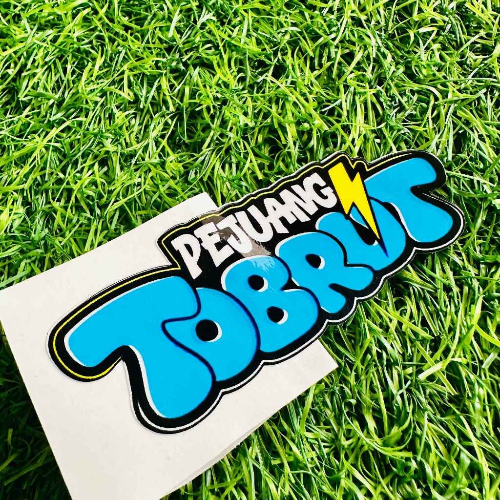Jual Sticker Pejuang Tobrut 10cm x 4cm: Vinyil Glossy & Hologram dengan ...