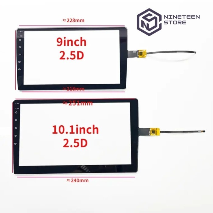 Jual NU76T Touchscreen Panel Layar Sentuh Kaca Headunit Android 7 9 dan ...