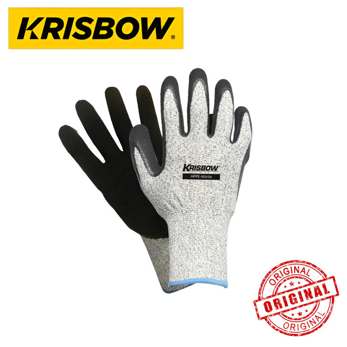 Jual Sarung Tangan HPPE NItrile KRISBOW SRSG504 Hand Protection Safety ...
