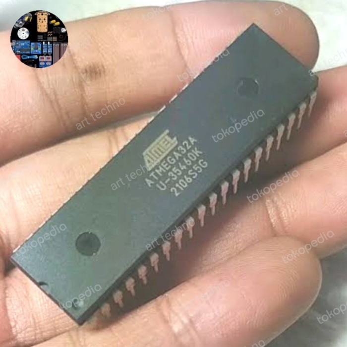 Jual IC ATMEGA32A-PU DIP U Original ATMEGA 32 40 pin Thailand pommini ...