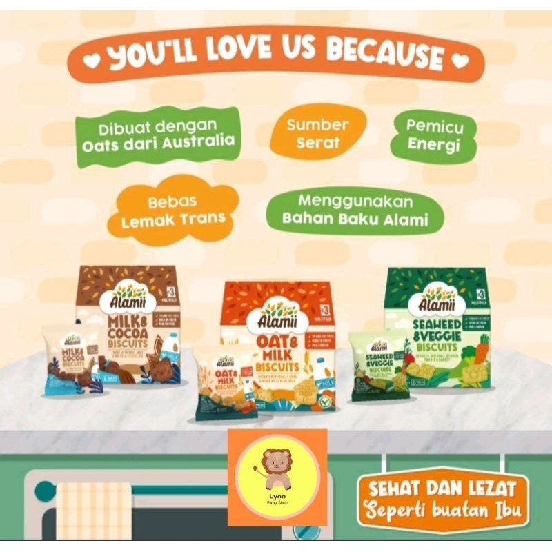 Jual Alamii Multigrain Biscuits - 60 Gr - Snack Anak Sehat / Cemilan ...