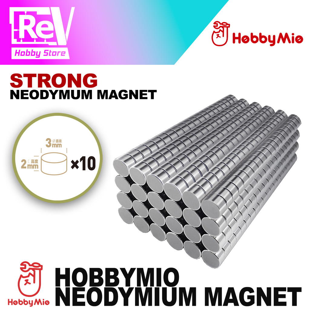 Jual HOBBYMIO NEODYMIUM MAGNET 3x2mm | Shopee Indonesia