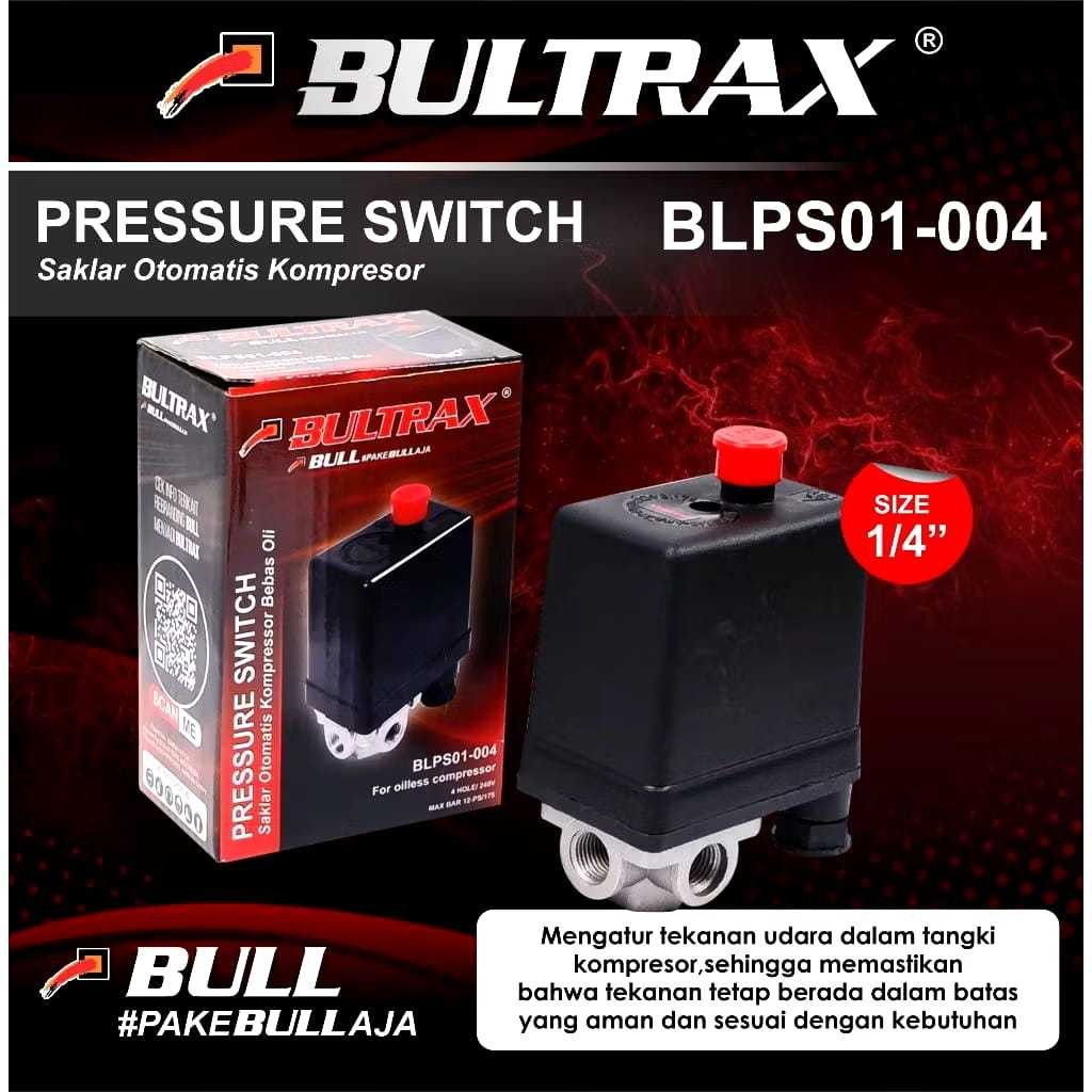 Jual Pressure switch saklar otomatis compressor bebas oli BULL BLPS01-004 | Shopee Indonesia