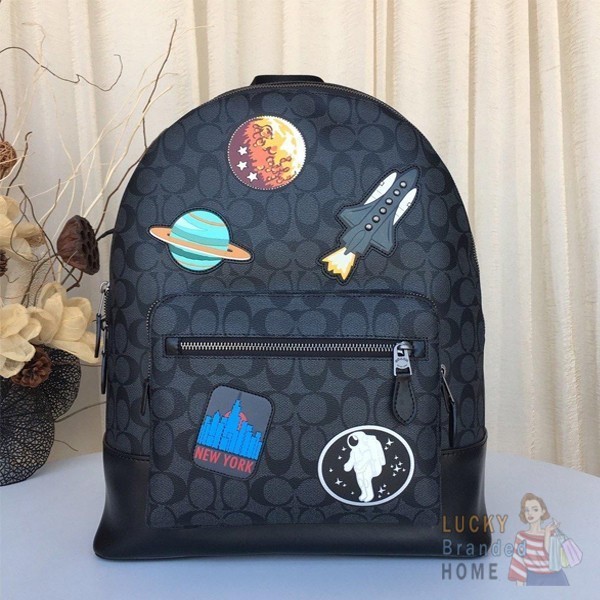 Jual Tas CH Backpack West Signature Canvas With Space Patches ORIGINAL ...