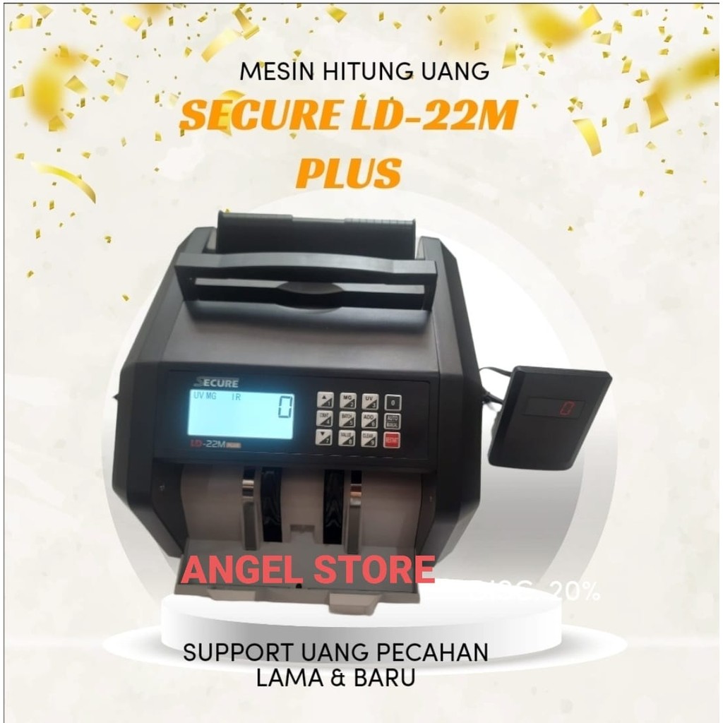 Jual SECURE LD-22M PLUS Hitung & Deteksi / Money Counter Detector Mesin Penghitung Uang LD22M ...