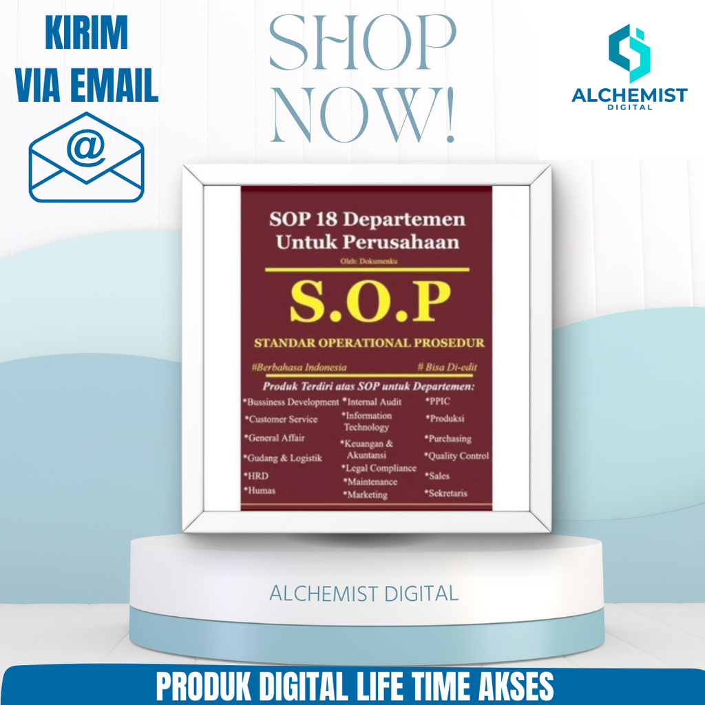 Jual CONTOH SOP PERUSAHAAN LENGKAP / SOP ORGANISASI KOMPLIT / SOP ...