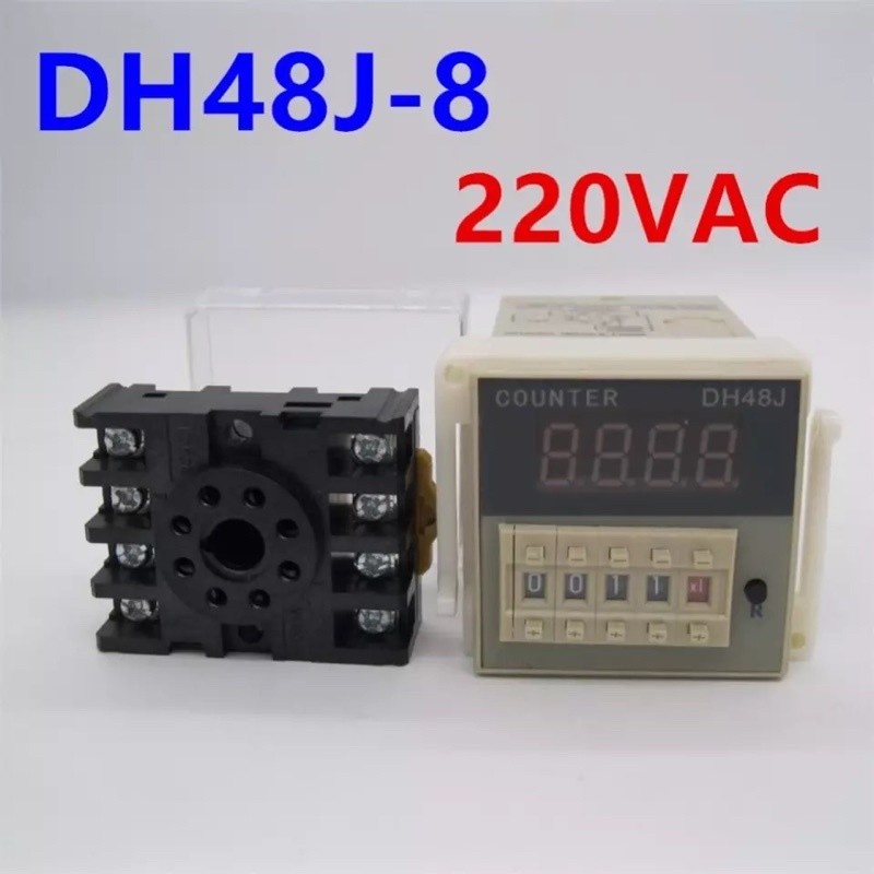 Jual DH48J-8 LCD Timer Digital Electronic Counter 8 Pins 220V | Shopee ...