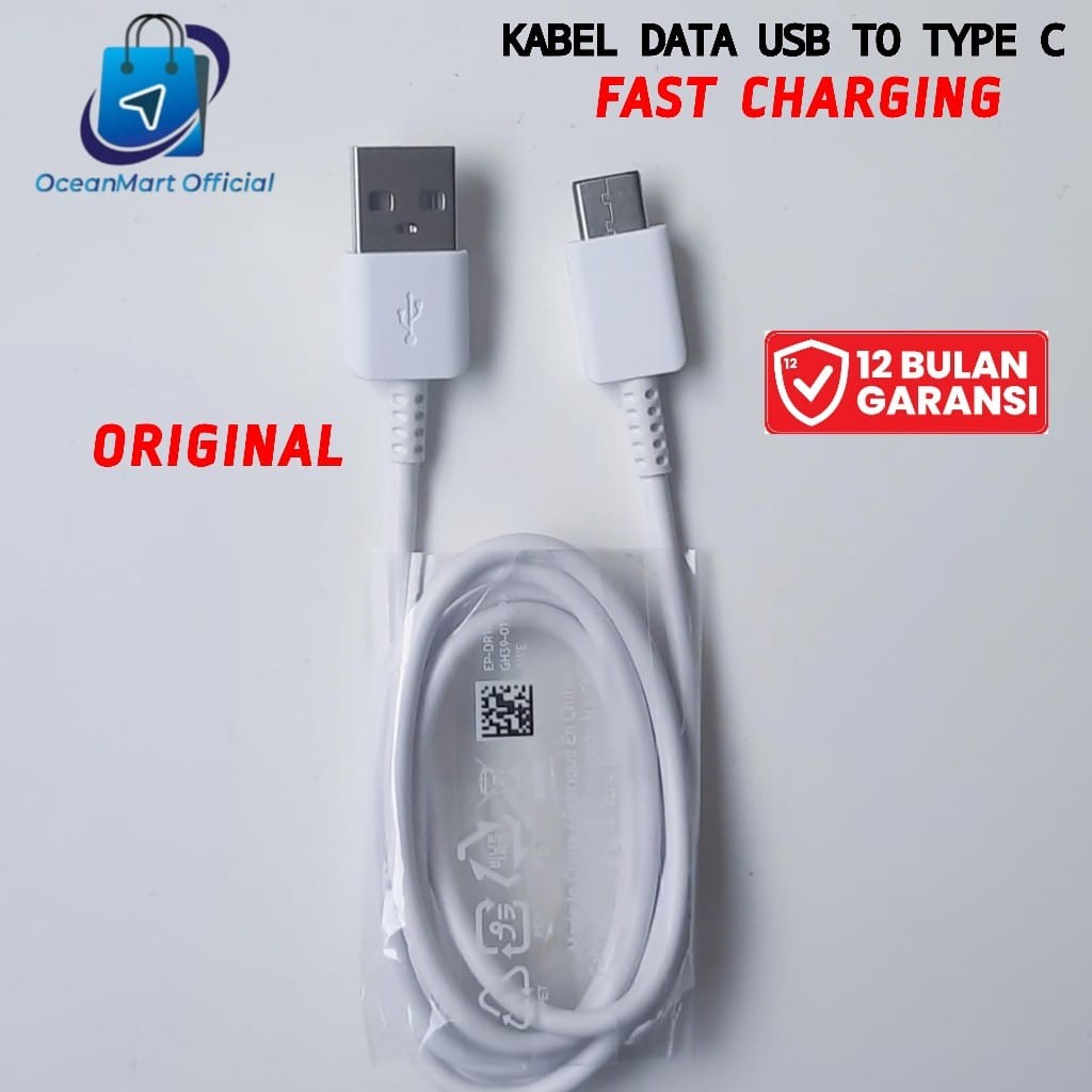 Jual Kabel Data USB To Type C Samsung Original Fast Charging Cable ...