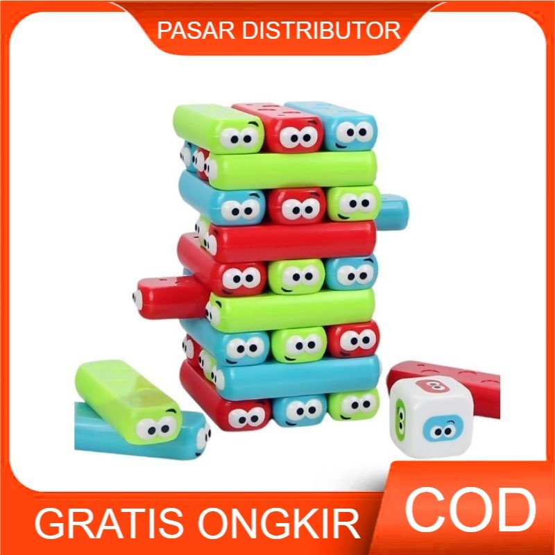 Jual Mainan Anak 30PCS BLOCK GAME CUTE STACKING A498 Mainan Balok Susun ...