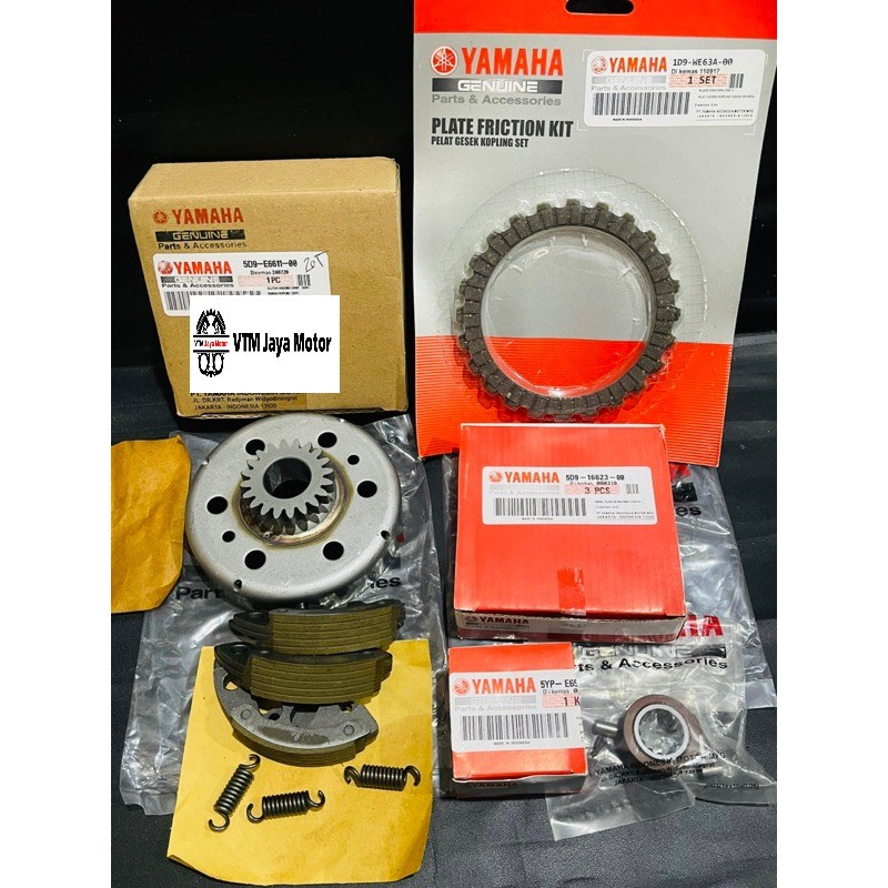 Jual Paket Kopling Jupiter z1 Mangkok 20T + Kampas Ganda + Pat Kopling + Cage Jupiter z1 Vega ...