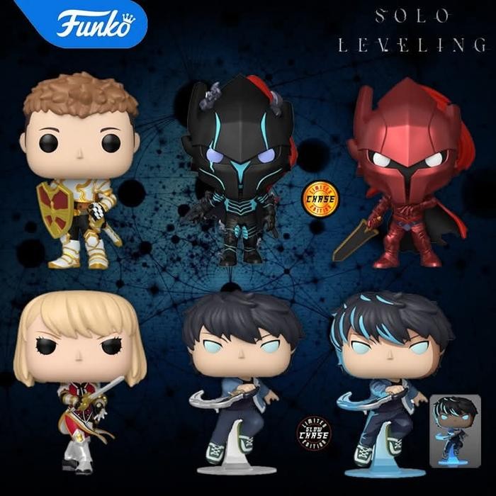 Jual Funko Pop Solo Leveling Sung Jinwoo Cha Hae-In Igris Yoo Jinho ...